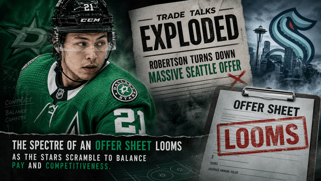 Jason Robertson trade drama: will an offer sheet upend the Stars' plans ...