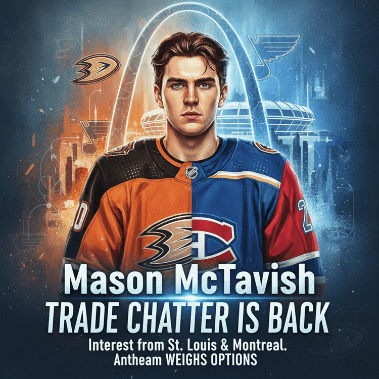 Mason McTavish trade talk heats up as Ducks weigh blockbuster options ...